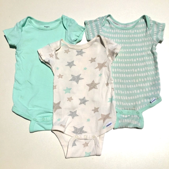 Gerber | One Pieces | Gerber Onesie Trio Size 69 Months Mint Green ...